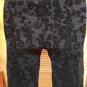 Connection 18 | Pants & Jumpsuits | Connection Black Flower Velvet ...